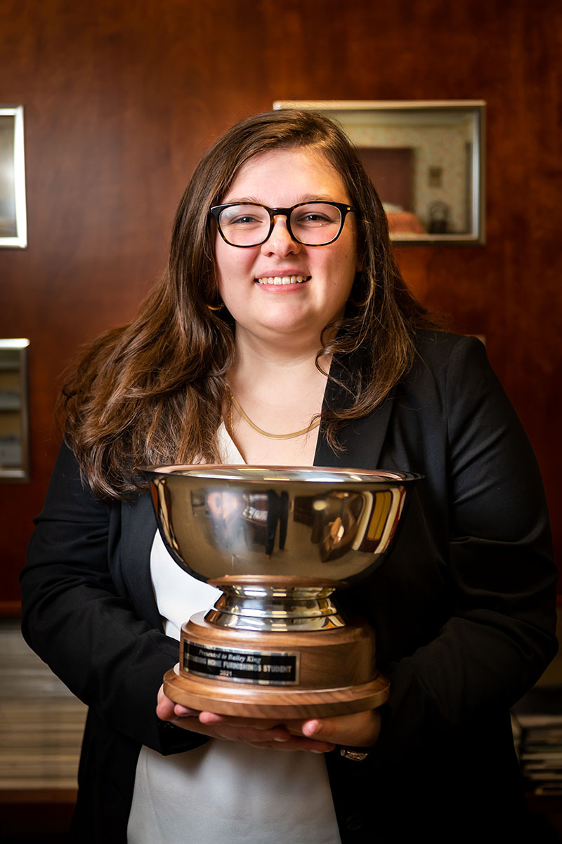 Bailey King Presented with HPU’s 2021 Haverty Cup | High Point University