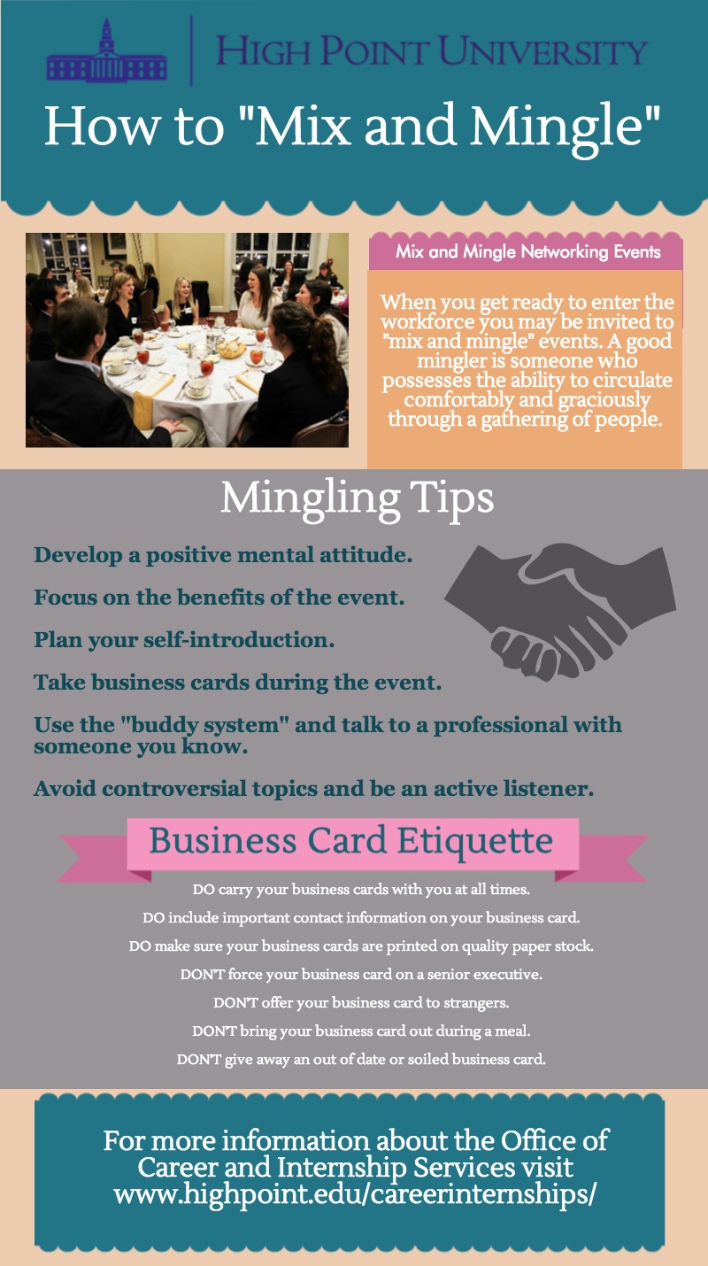 [INFOGRAPHIC] How to Mix & Mingle | High Point University