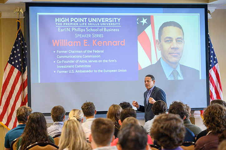 William E. Kennard, HPU’s Global Leader in Residence, Mentors Students ...